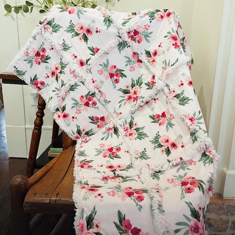 Pink Rag Quilt Baby - Etsy