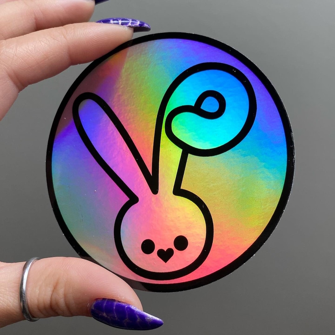 Holographic Phamous Art Logo Sticker | Decal | Glossy Vinyl - Etsy