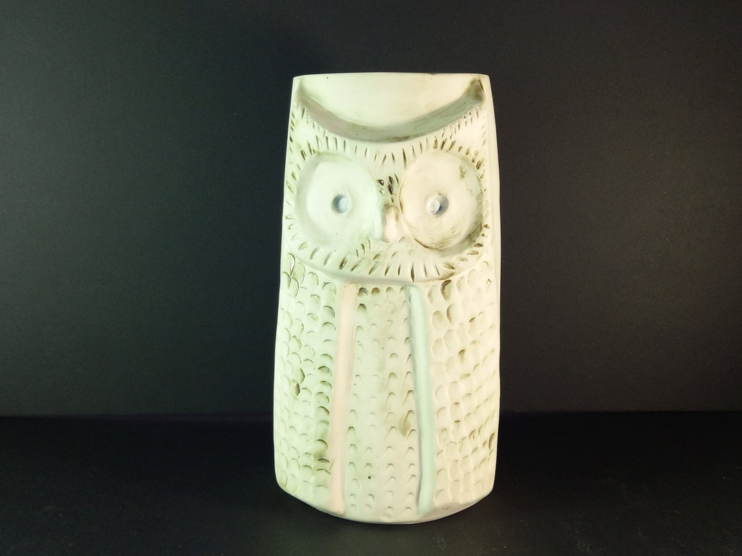 Large Carn Pottery Owl Vase - Etsy