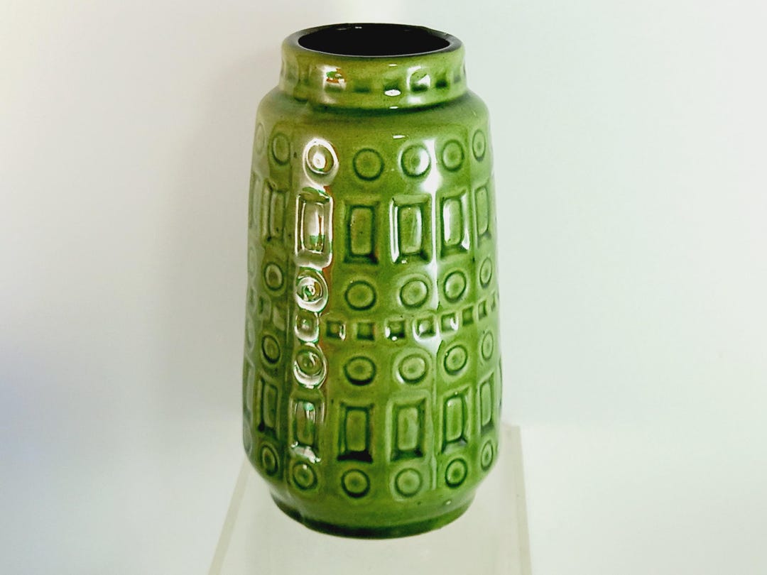 West German Pottey Scheurich Inka Vase - Etsy