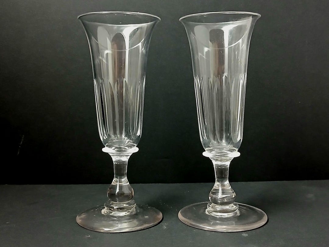 Pair of Victorian Champagne Glasses Prosecco - Etsy