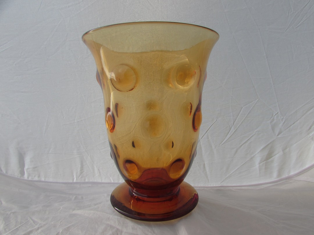 Thomas Webb Bullseye Jarrón de vidrio - Etsy España