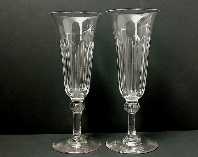 Pair of Victorian Champagne Glasses Prosecco - Etsy