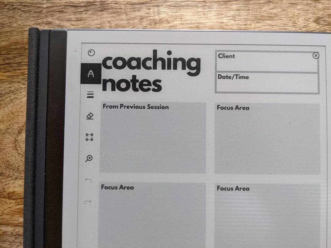 COACHING SESSION NOTES | Remarkable 1 & 2 Template - Etsy