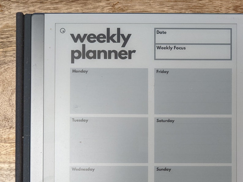 WEEKLY PLANNER II Remarkable 1 & 2 Template - Etsy