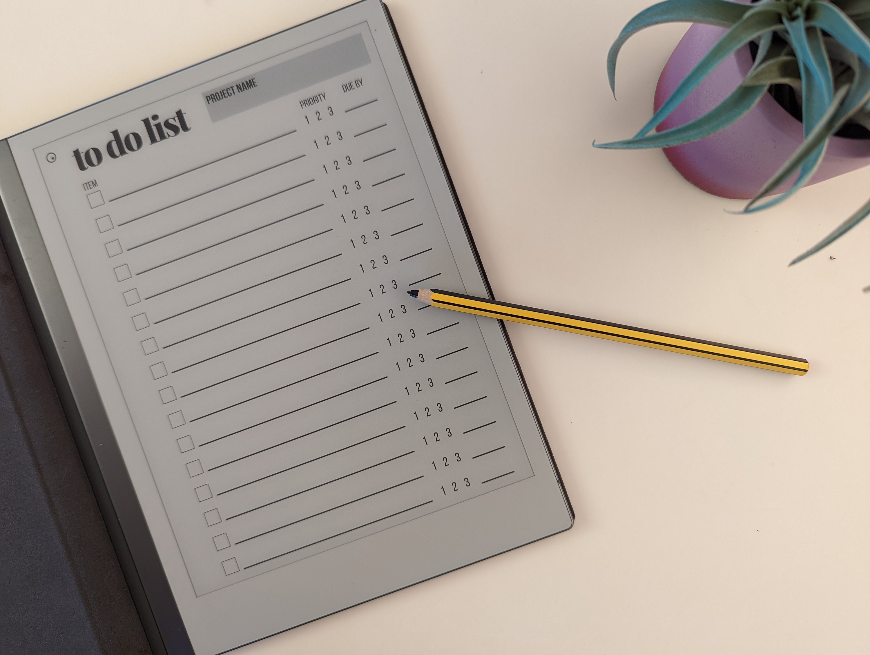 TO DO LIST | Font 2 | Remarkable 1 & 2 Template - Etsy