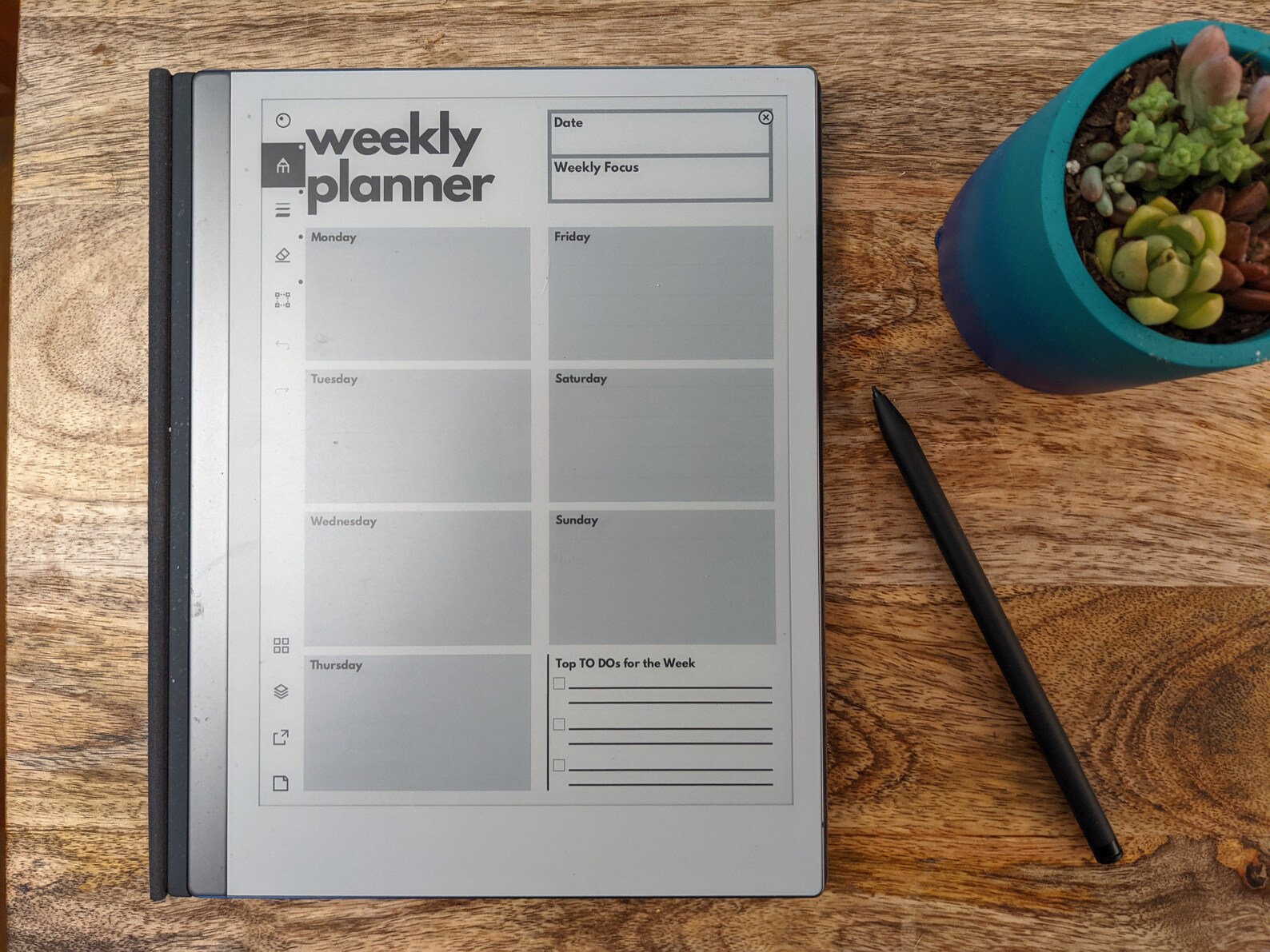 WEEKLY PLANNER II Remarkable 1 & 2 Template - Etsy