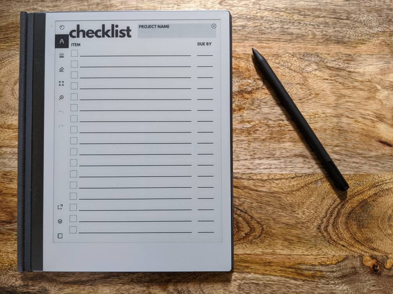 CHECKLIST | Remarkable 1 & 2 Template - Etsy