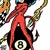 ART STICKER Flaming Devil Girl by Artist Vince Ray Decal #VR6 - Etsy