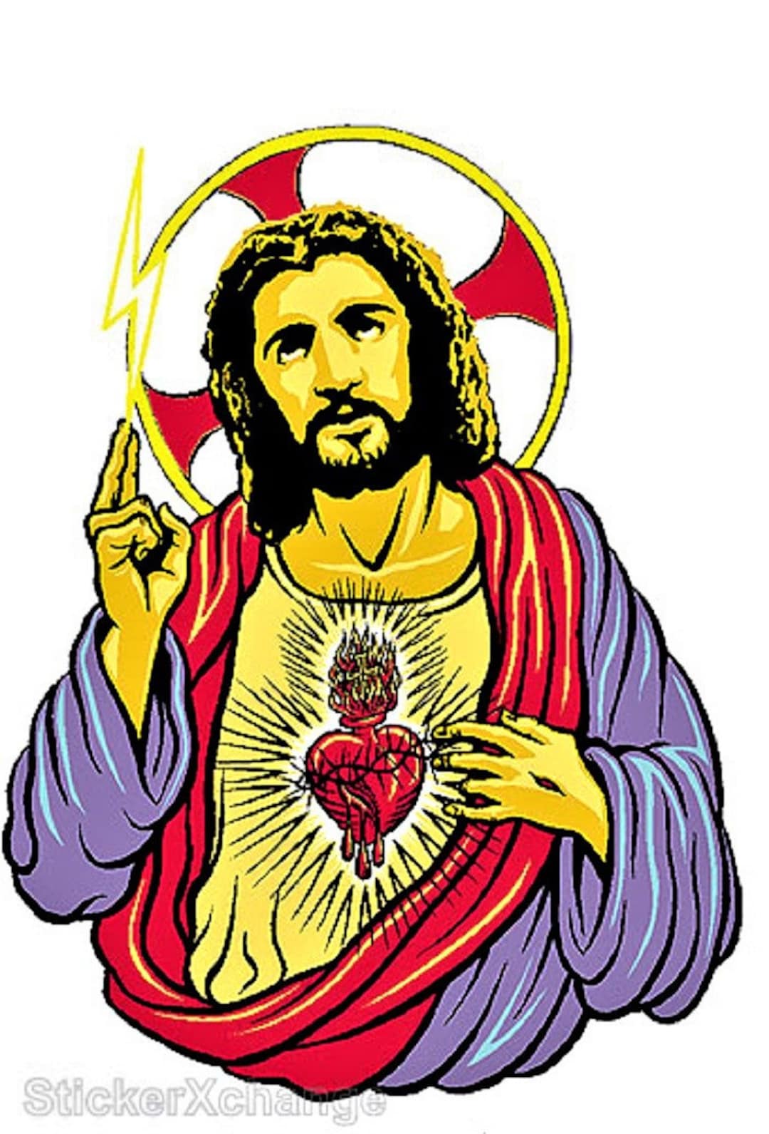 ART STICKER Marcos Messiah by Artist Marco Almera Decal #MA4 - Etsy