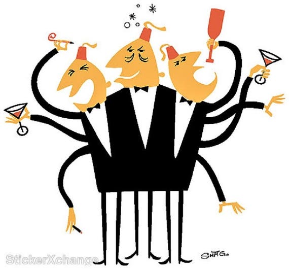 ART STICKER Shriner Party by Artist Shag Decal SH12 | Etsy