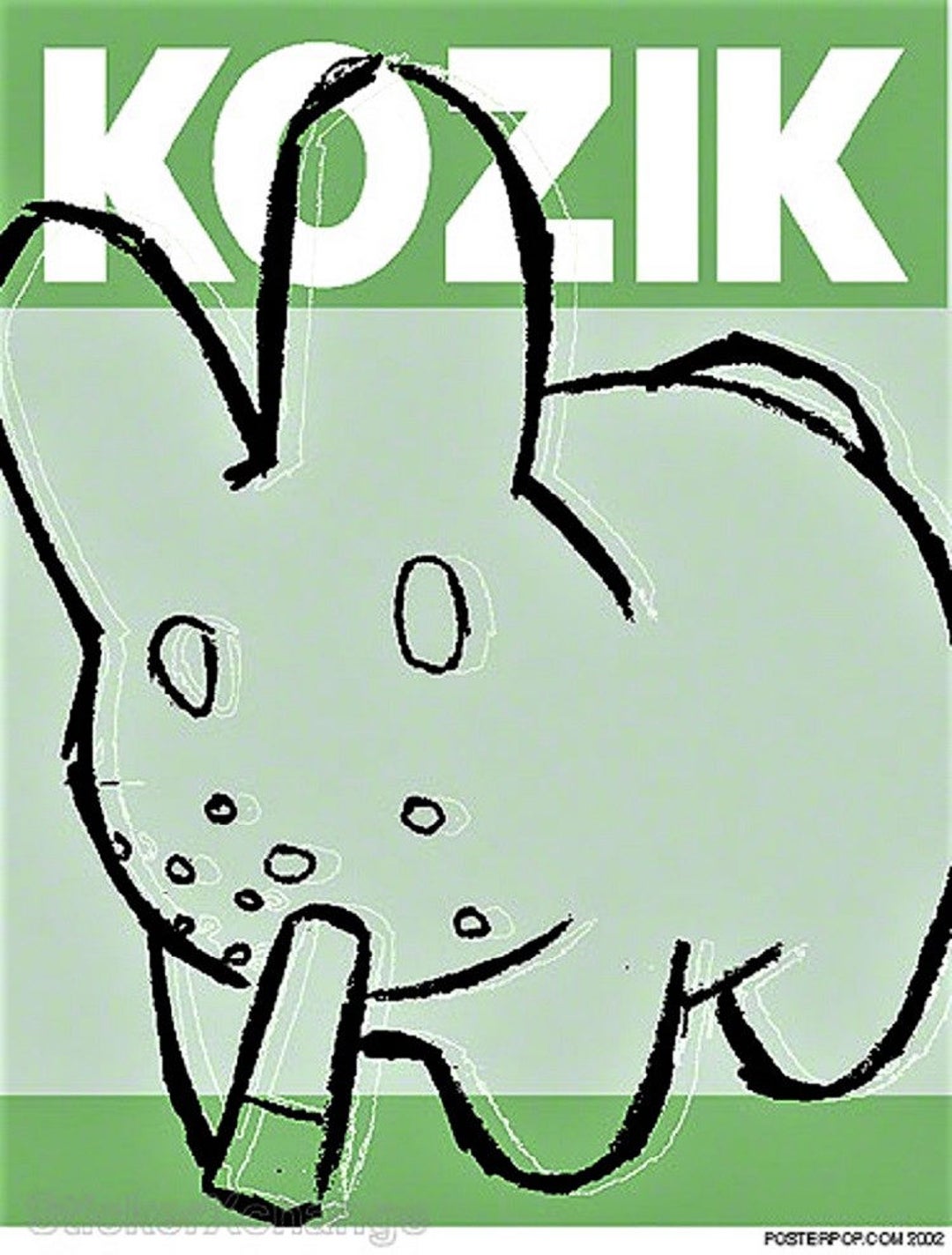 ART STICKER Designer Bunny by Artist Frank Kozik Decal #KZ34 - Etsy