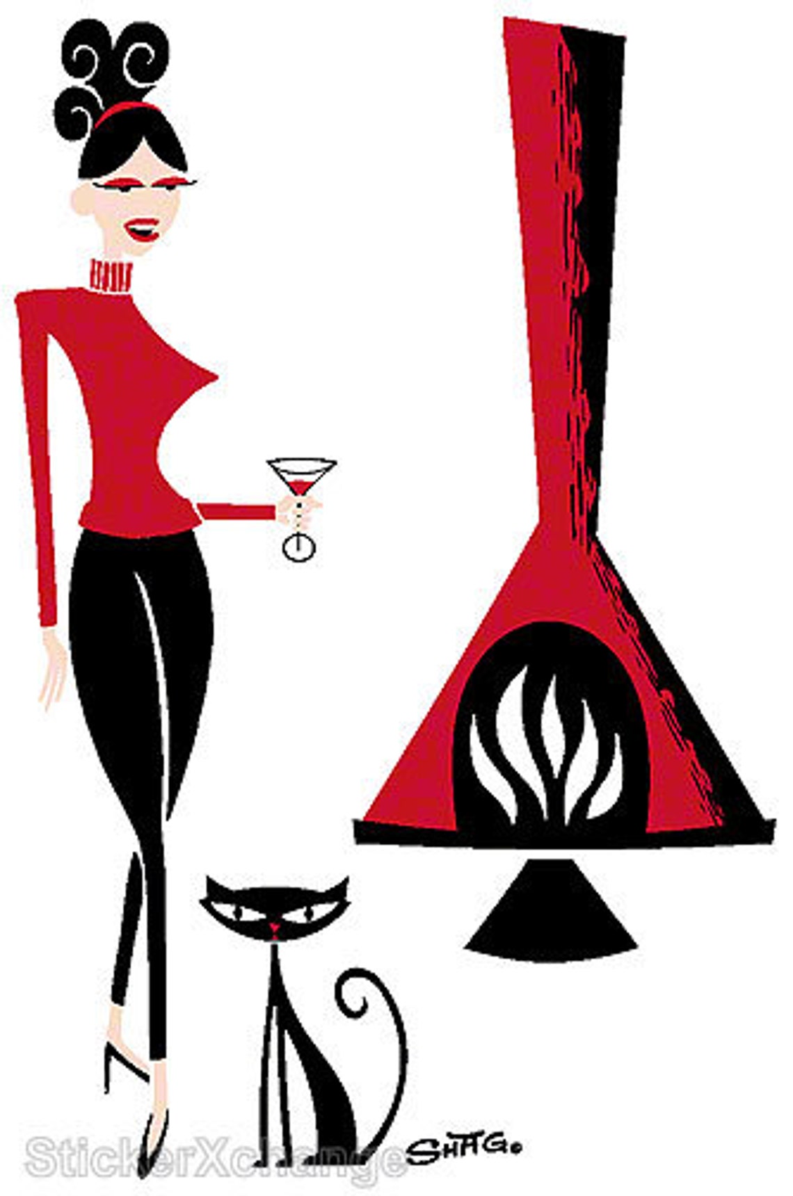 Shag Girls STICKER PACK by Shag Set of 3 Tower Records New Old - Etsy