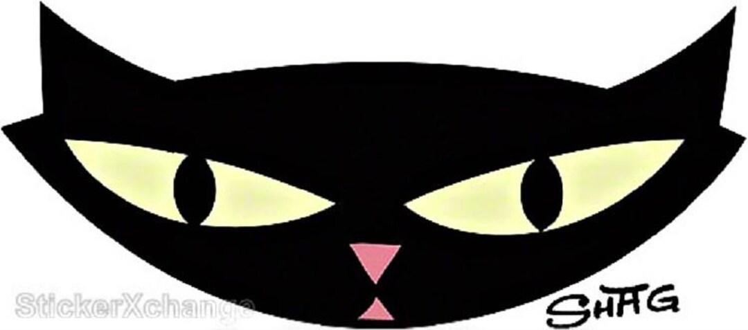 ART STICKER Pop Cat Decal Artist Shag Josh Agle Last Few! - Etsy