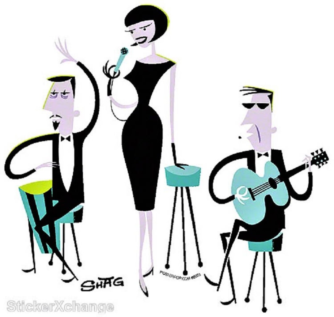 ART STICKER Lounge Act by Artist Shag Decal SH24 - Etsy