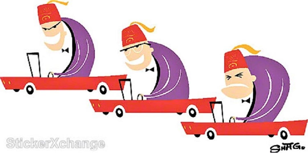 ART STICKER Shriner Race by Artist Shag Decal #SH55 - Etsy