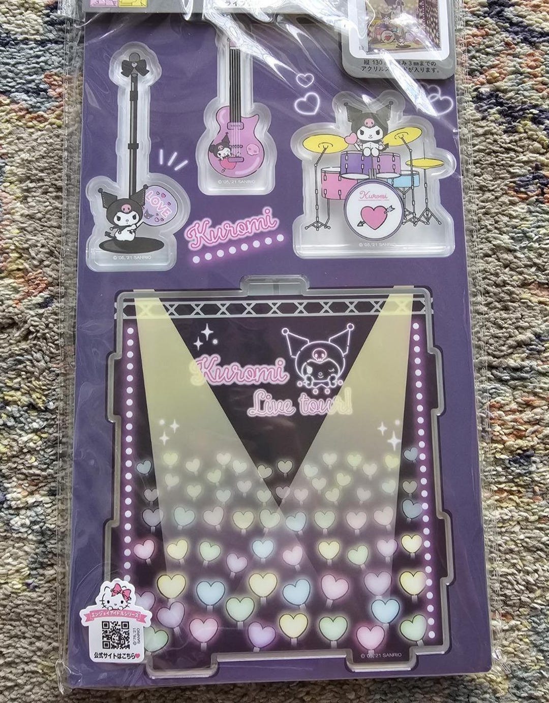 Sanrio Kuromi Acrylic Stand Set Live Stage Theme Idol Series 15cm X ...