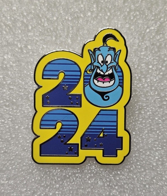 Disney Booster Pin Dated Genie from Aladdin - Gem