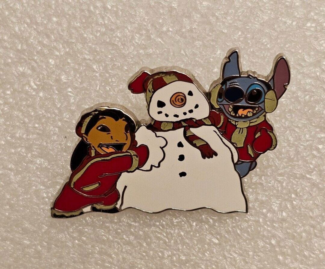 Disney Pin 108242 Lilo and Stitch Trading Snowman - Etsy
