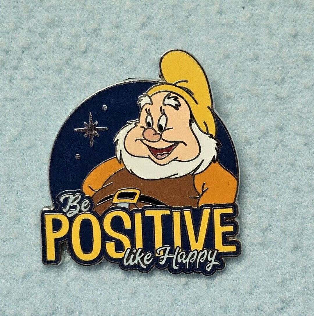 Disney Be You Mystery Pin Be Positive Like Happy Pin Snow White Seven ...