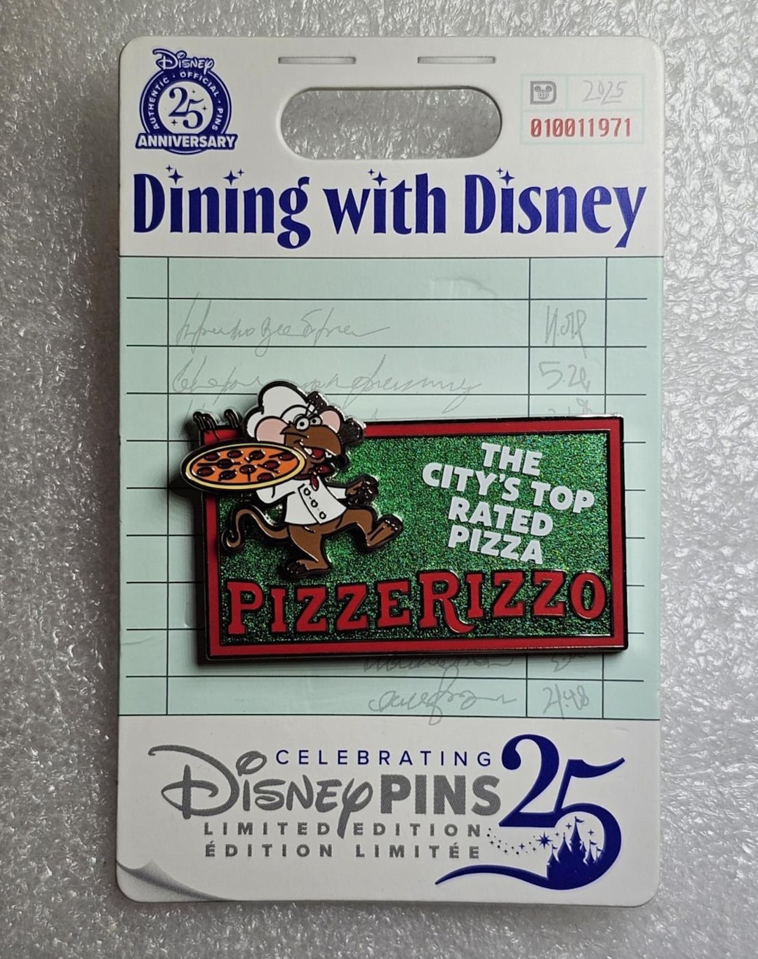 Disney Pin Rizzo Pizzerizzo Muppets Hollywood Studios Dining With ...