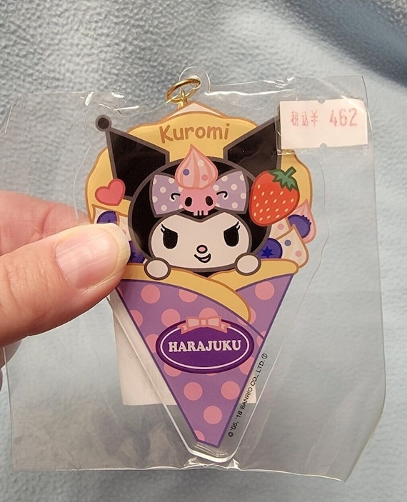 Kuromi Harajuku Shibuya Tokyo Acrylic Keychain Sanrio… - Gem