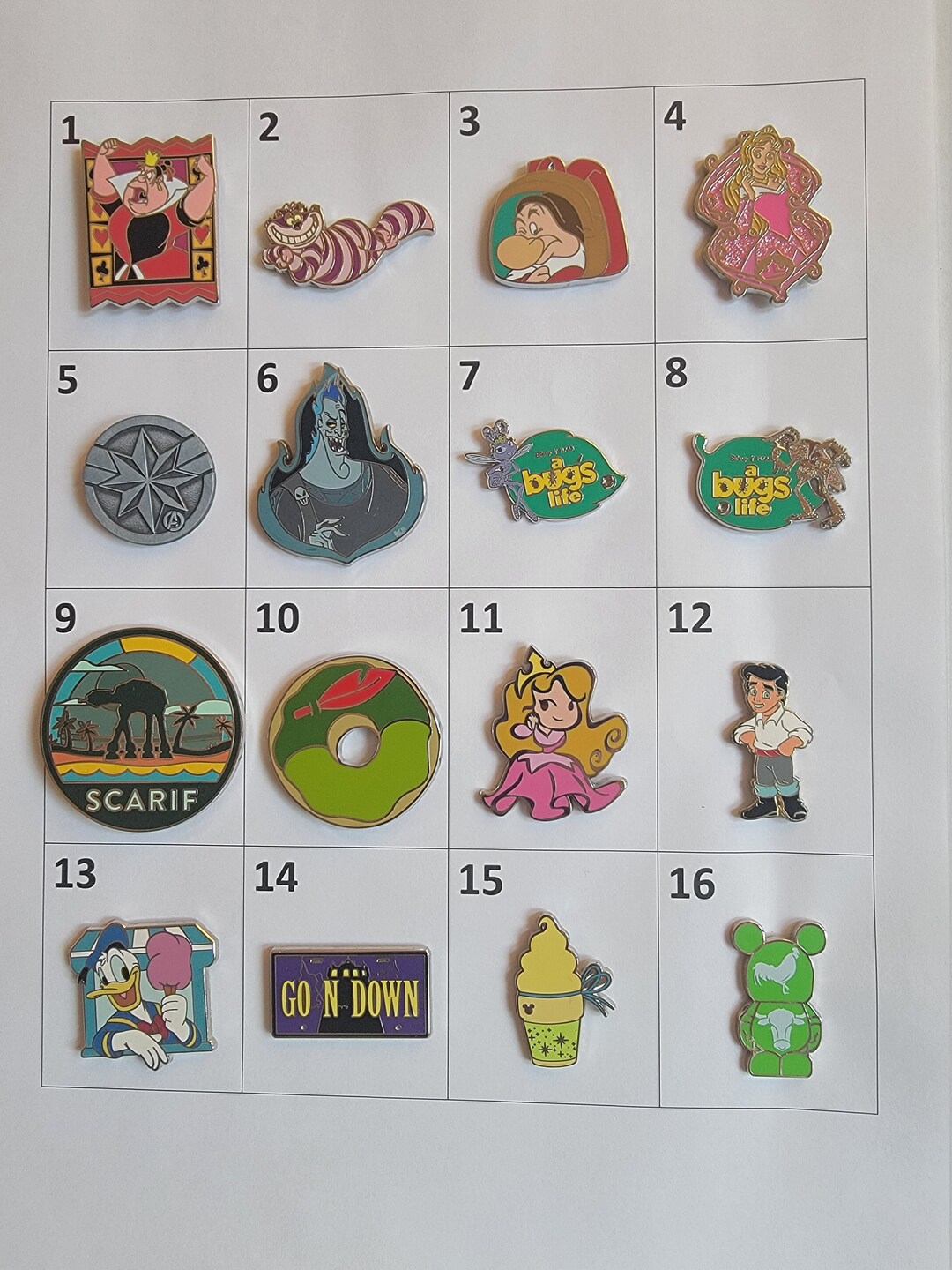Disney pin Hidden Mickey Bugs Life Avengers Alice in Wonderland ...