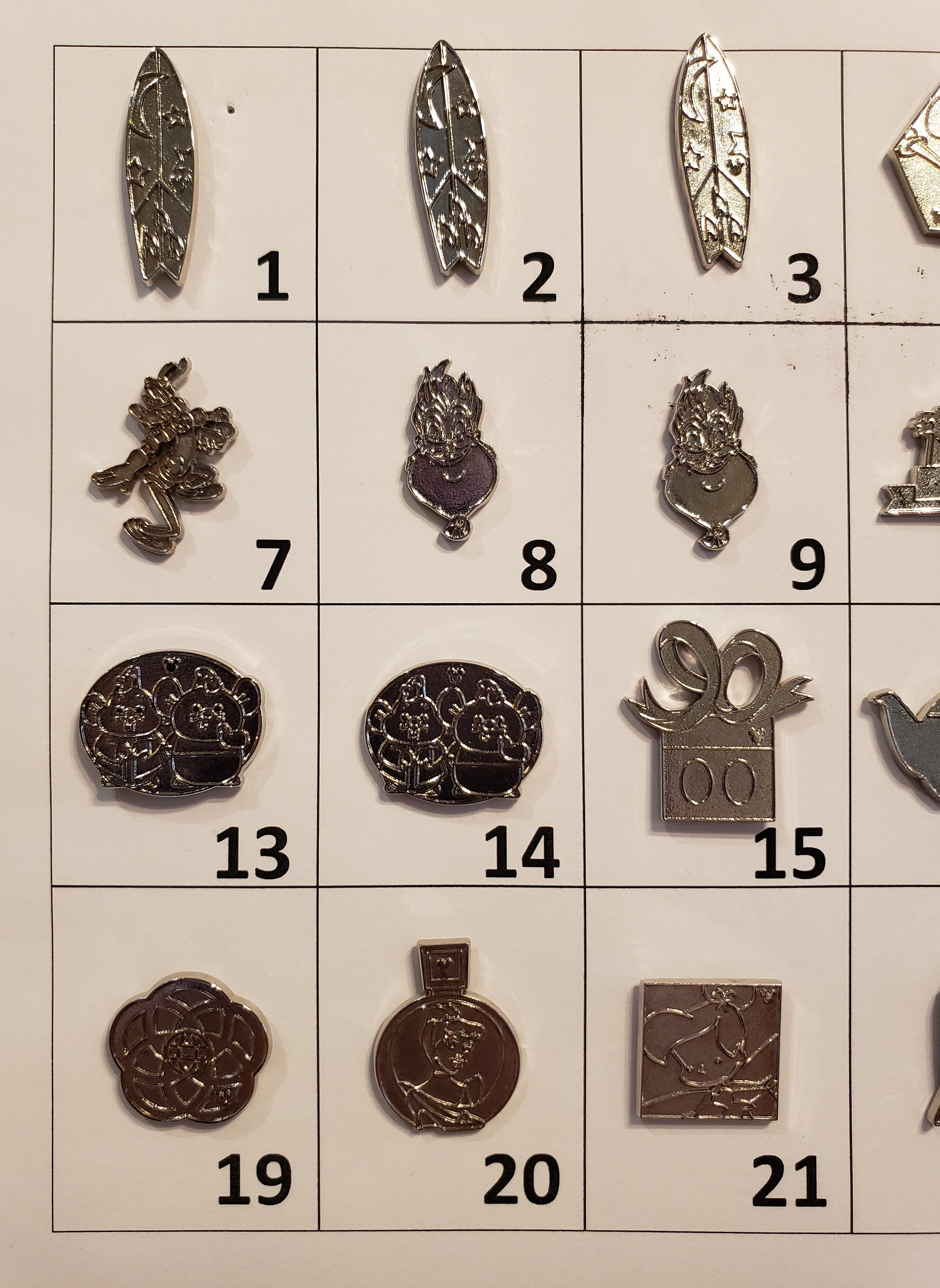 Disney Pins Create a Lot Pins Hidden Mickey CHASERS Surf | Etsy