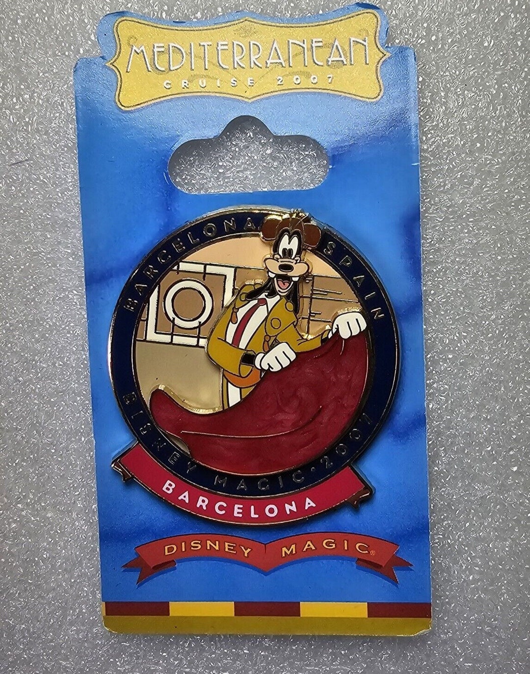 Disney Pin 54816 DCL Goofy Matador Mediterranean Cruise Barcelona Spain ...