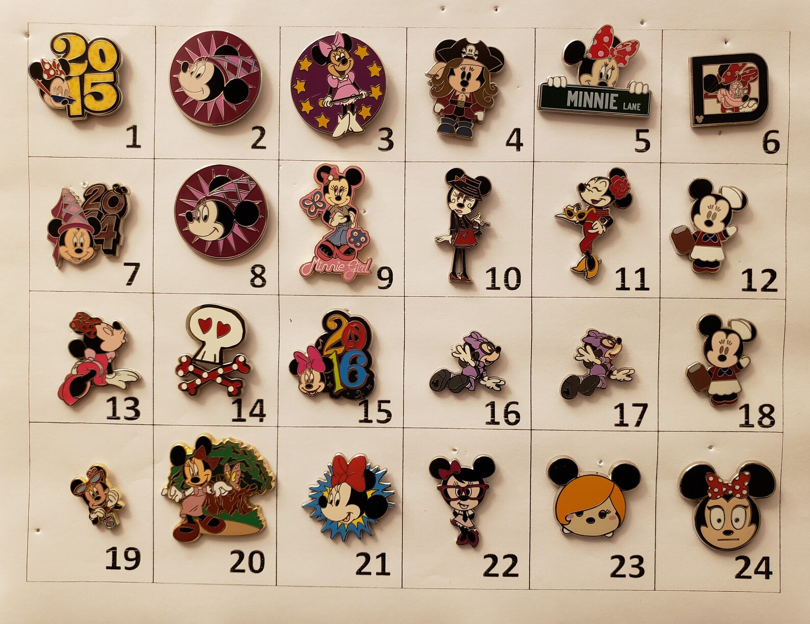 Disney Pins Create a Lot Pins Minnie Mouse Nerds Mystery - Etsy