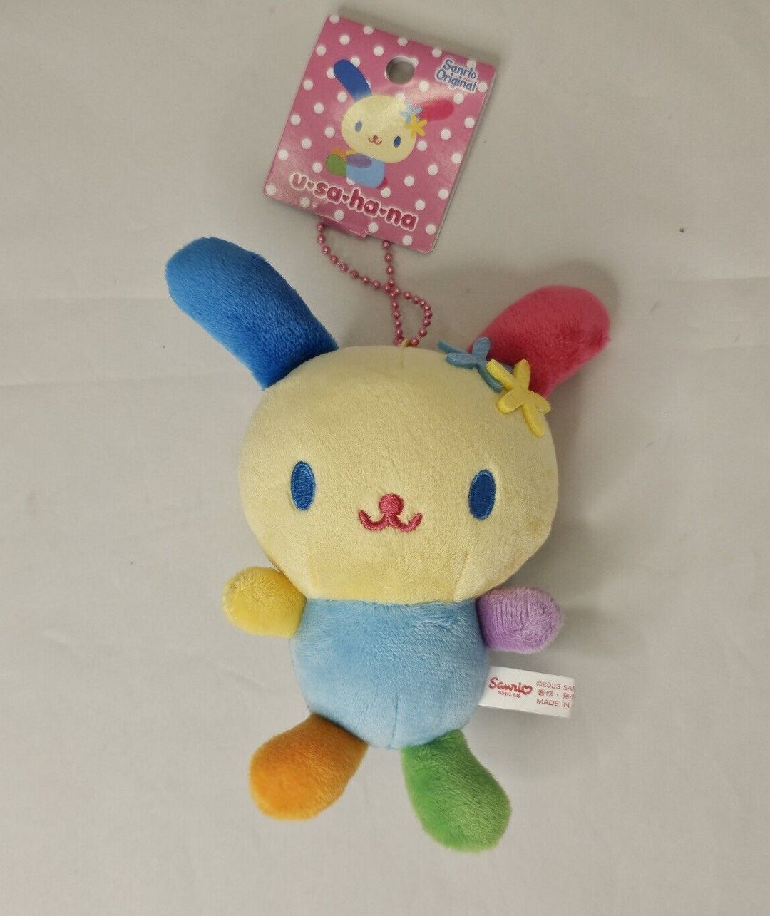 Sanrio Usahana Usahana Bunny Plush Beaded Keychain Japan - Etsy