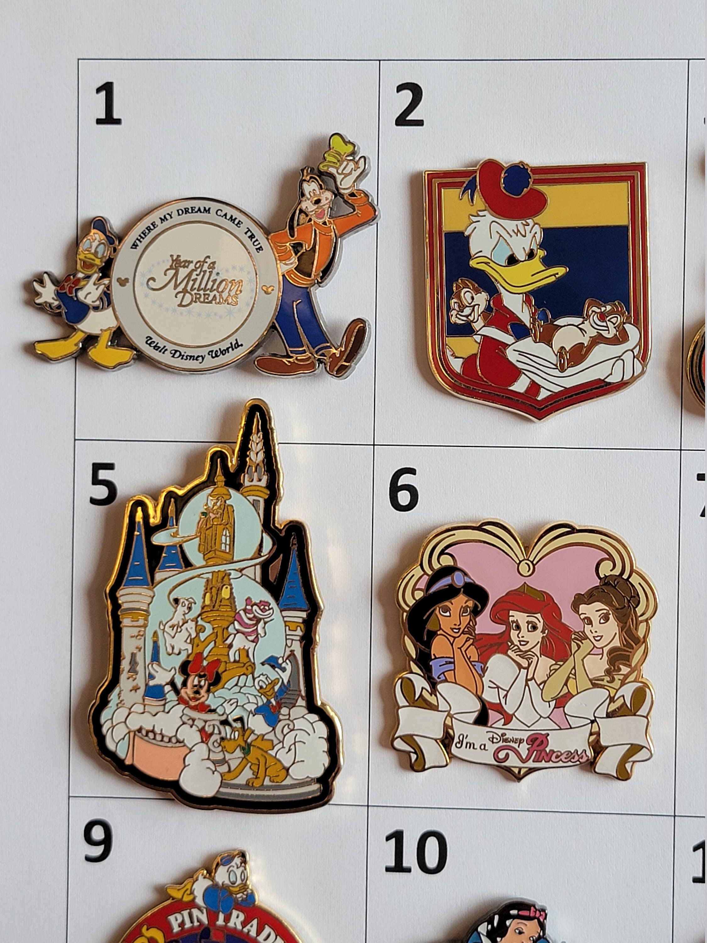 Disney Pins Create a Lot Pin VINTAGE Donald Goofy Princesses - Etsy