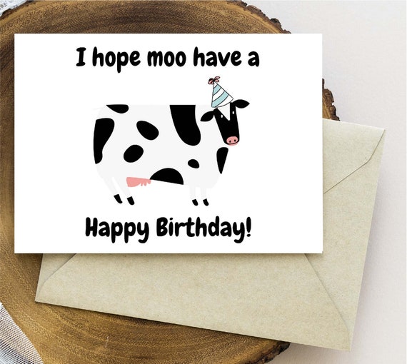 Pun Printable Birthday Card Funny Birthday Card Downloadable | Etsy