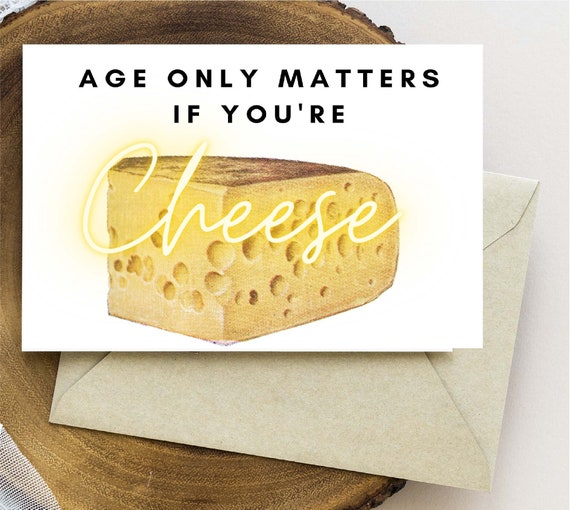 Cheese Birthday Card Funny Birthday Card Cute Birthday Card | Etsy
