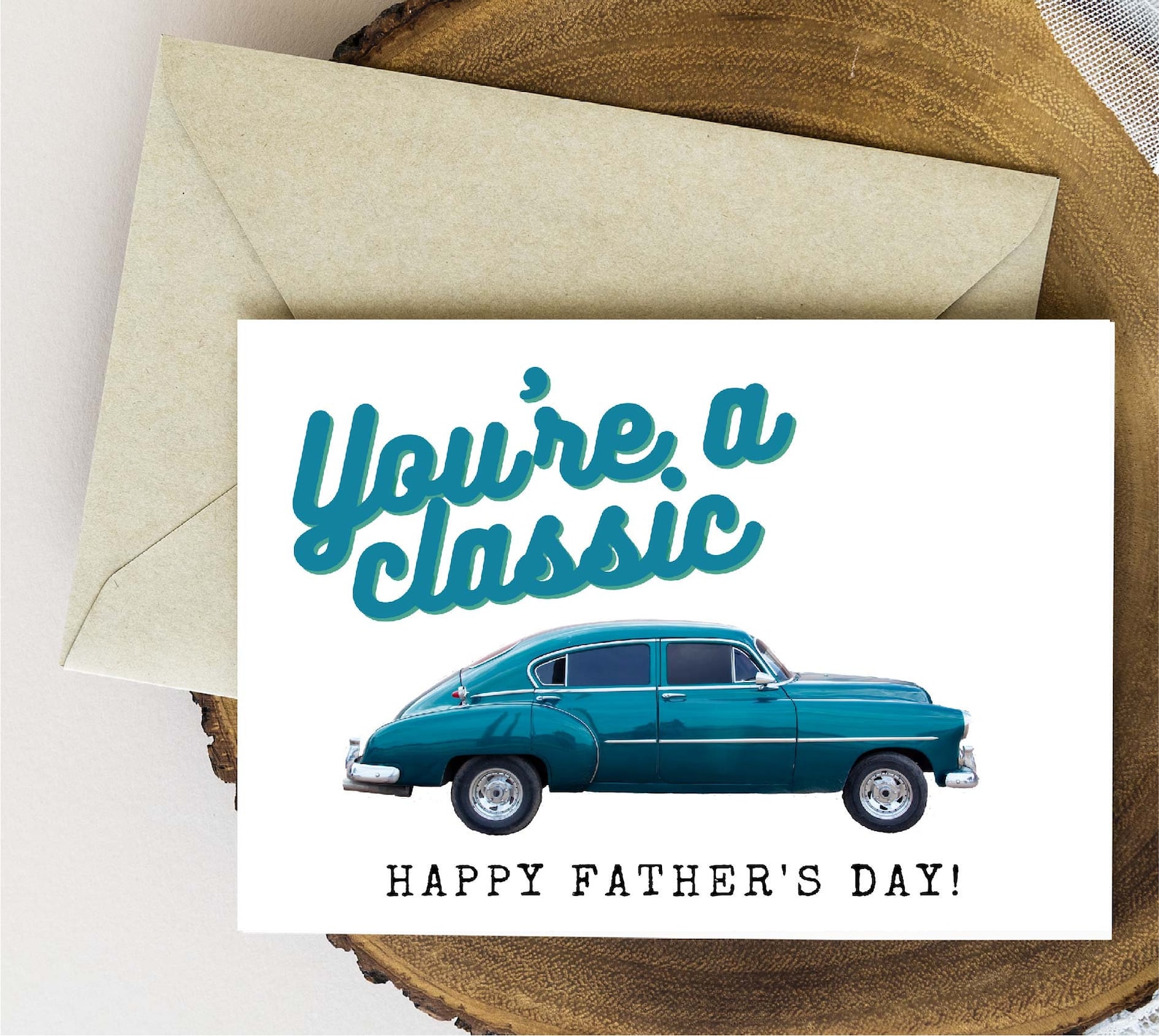 Happy Father's Day Car Printable Card | Fathers Day Card | Instant ...