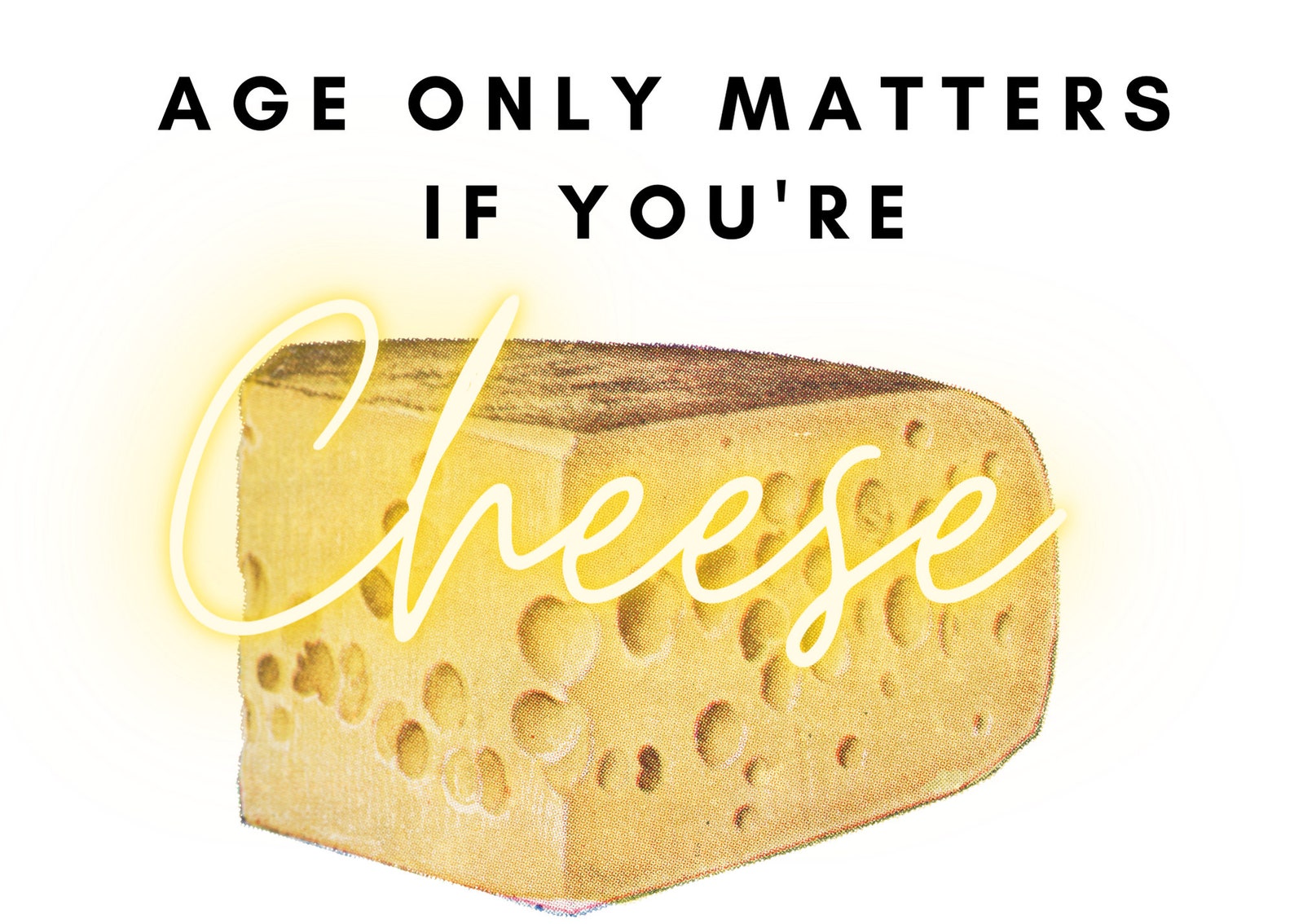 Cheese Birthday Card Funny Birthday Card Cute Birthday Card | Etsy