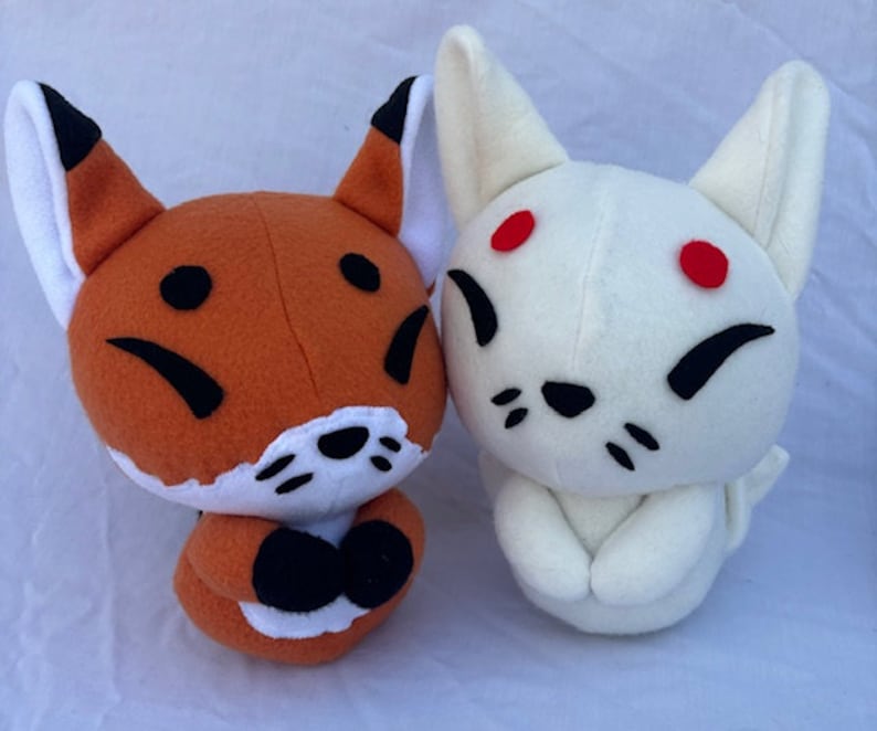 Kitsune, Nine Tailed Fox Plush Doll Toy - Etsy