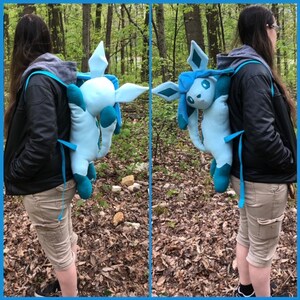Glaceon, Eevee, Pokemon Backpack and Plush Toy - Etsy