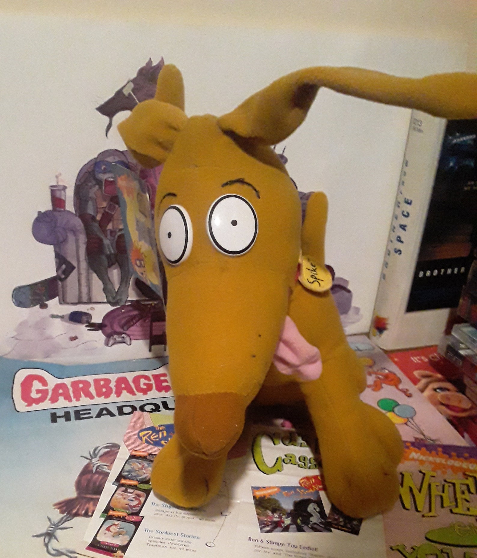 Spike plush from Rugrats Tommy's dog 1990s stuffed animal | Etsy