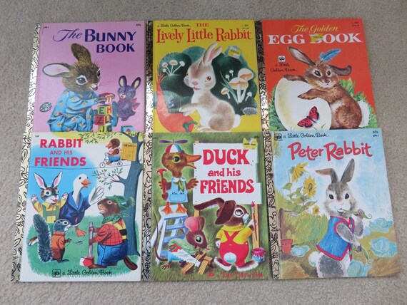 Children's Bunny Golden Books - Etsy