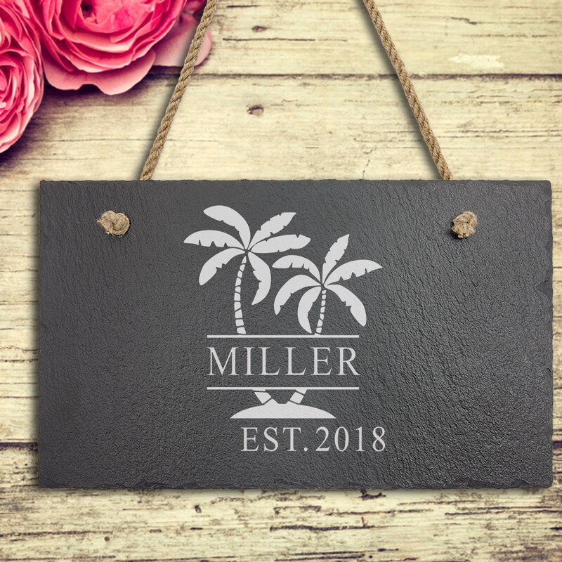 Palm Tree Monogram - Etsy