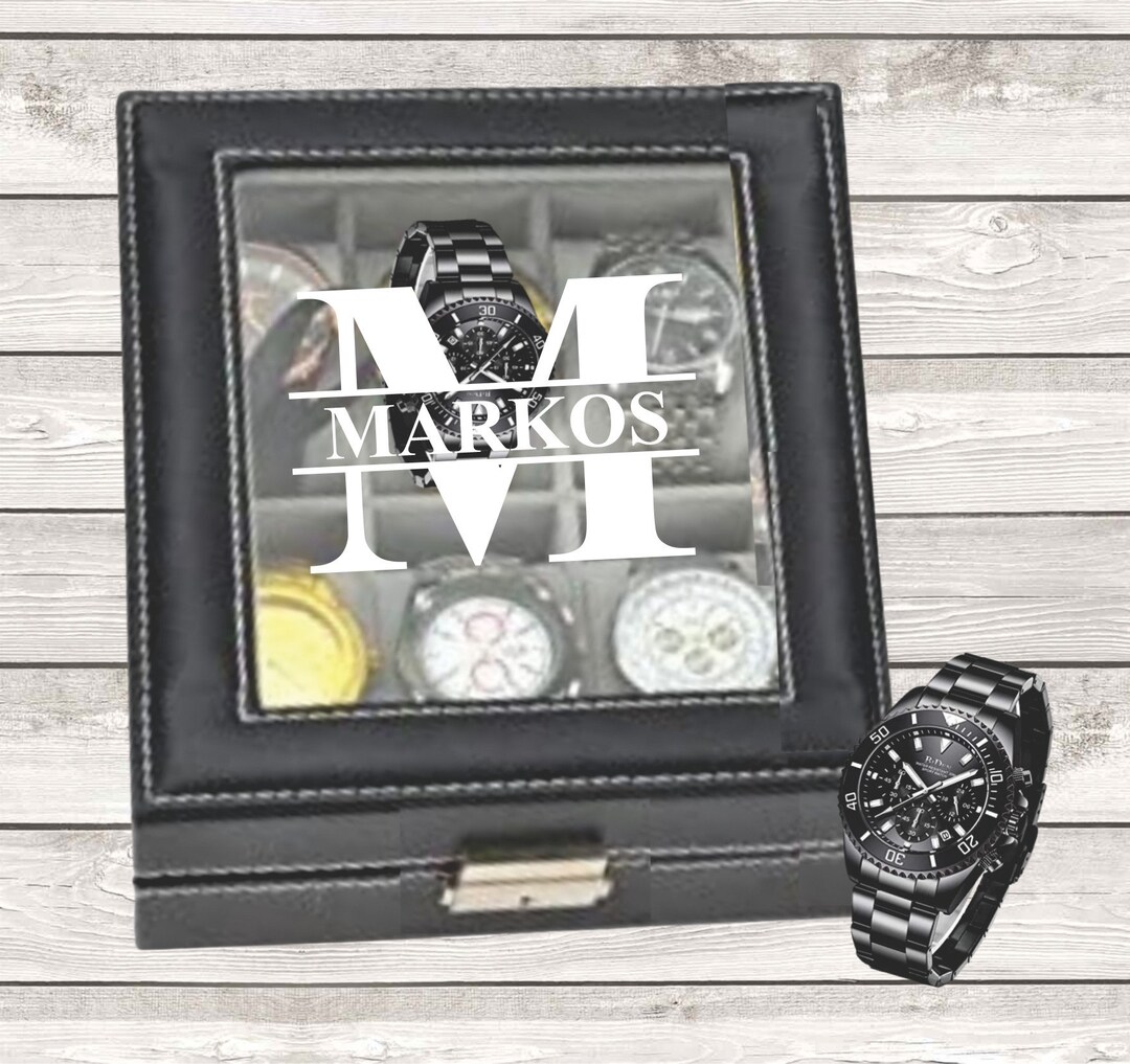 Personalized Watch Box Gift, Engraved Watch Box, Custom Watch Box Case ...