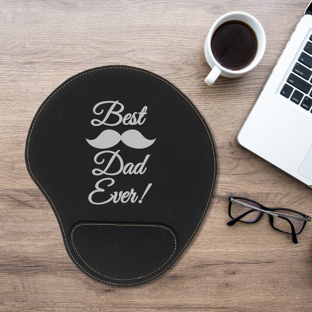 The Best Dad Ever Custom Mouse Pad Father's Day Gift, Personalized Gift ...