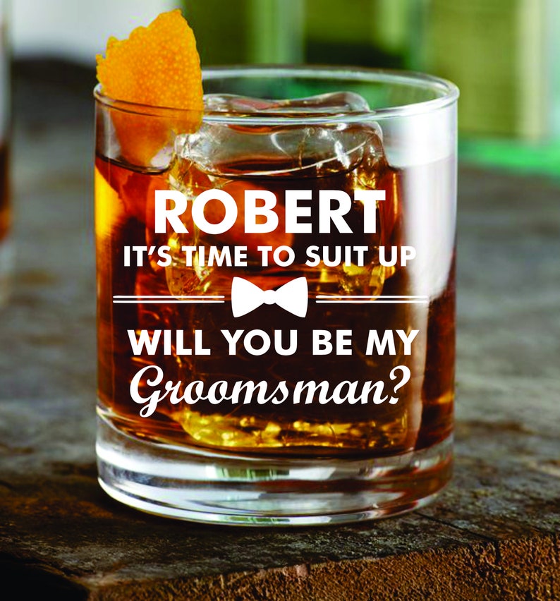 Personalized Groomsmen Whiskey Glass Bachelor Party Gifts - Etsy