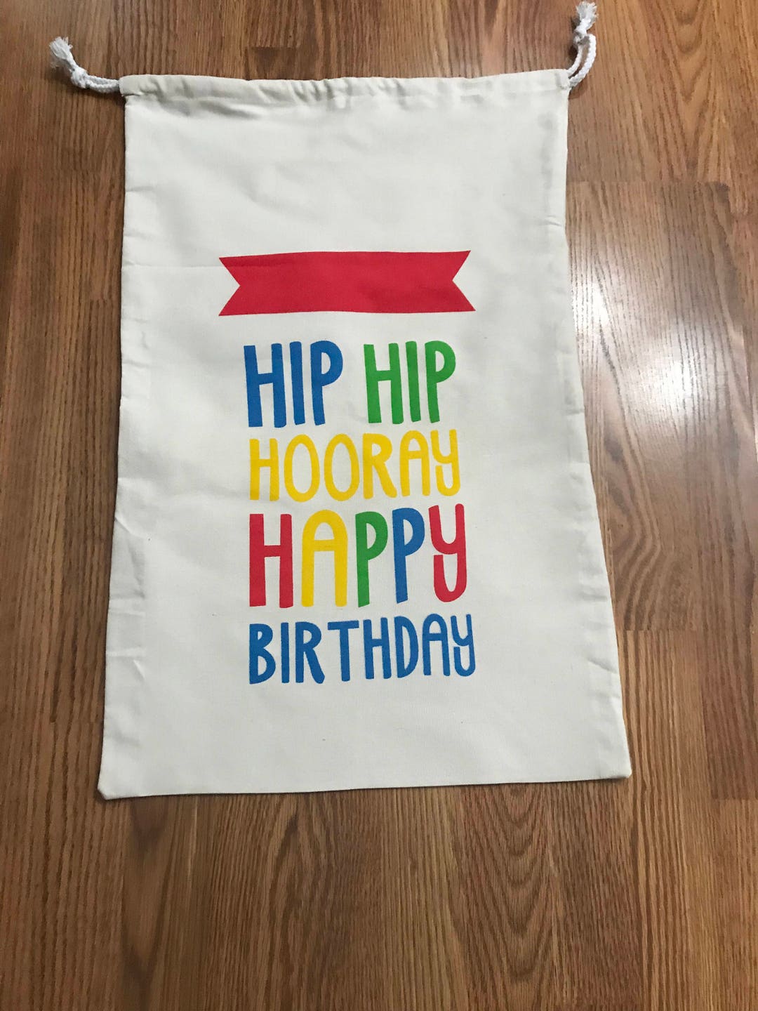 Hip Hip Hooray Happy Birthday Sack: Personalized to Your Request - Etsy