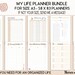 My Life Planner Planner Printable Planner Planner Bundle - Etsy
