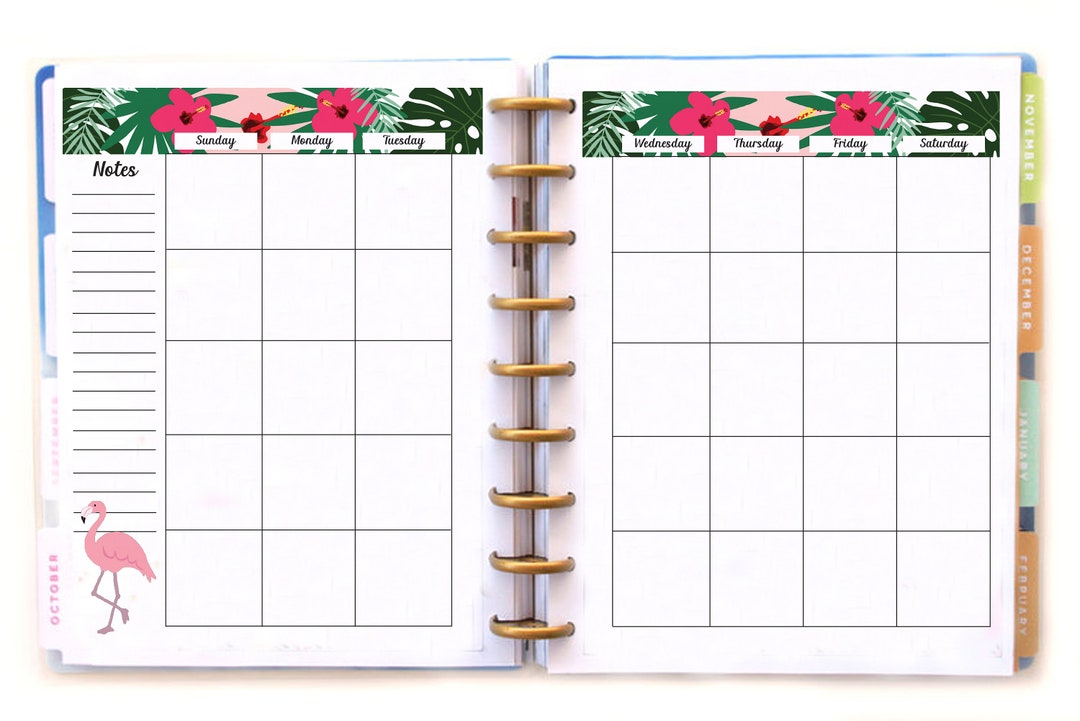 Planner Printables | Monthly Inserts | for the Happy Planner Classic ...