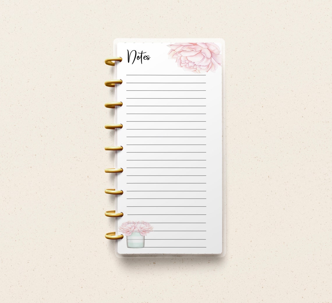 Notes Printable for the Happy Planner Skinny Mini Happy - Etsy