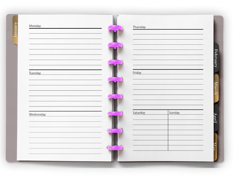 Happy Planner Mini Printable Bundle: Daily, Weekly, Monthly + - Etsy
