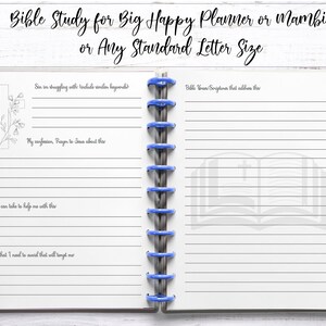 Bible Study Letter Size | Bible Study Planner Printable | Big Happy ...
